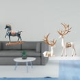3 Pieces Horse Figurine Deer Sculpture Reindeer Statue Resin Material ...