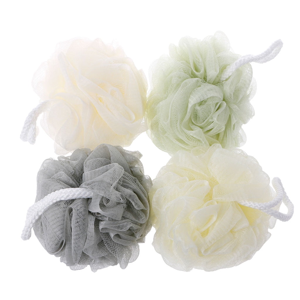 Large Bath Sponge Shower Mesh Scrubbers Exfoliating Body Massage Scrub ...