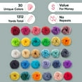 Craftiss Acrylic Yarn for Crochet, 30 Skeins, 1300 Yards, 8s/4, DK ...