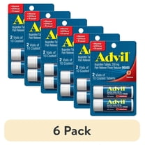 (6 pack) Advil Pain Relievers and Fever Reducer Coated Tablets, 200 Mg ...
