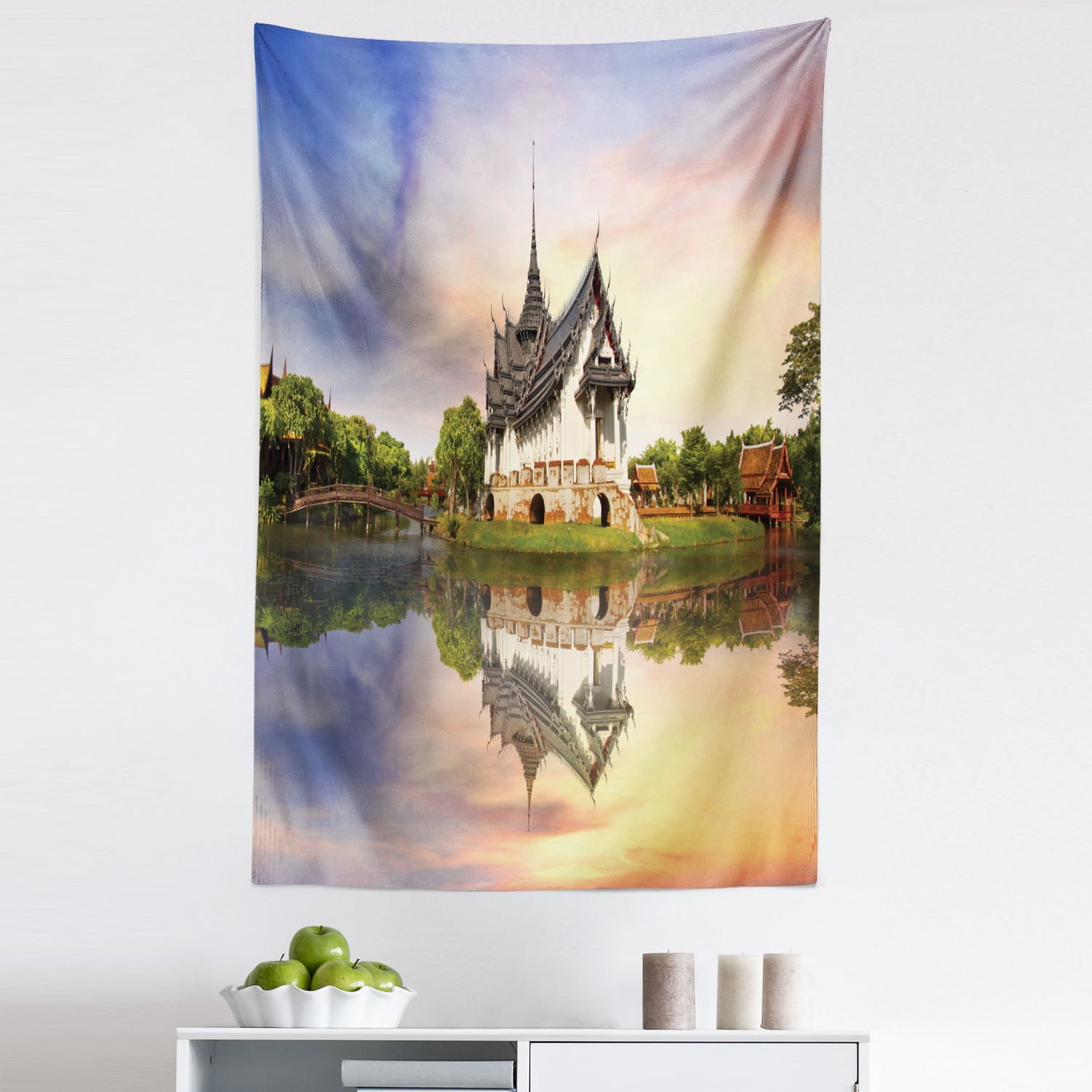 East Tapestry, House Formed Old Majestic Building over Lake Designed ...