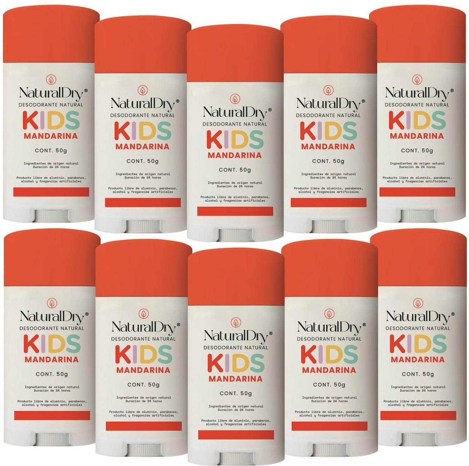 NaturalDry Kids - Desodorante infantil unisex Natural para niños - Sin ...
