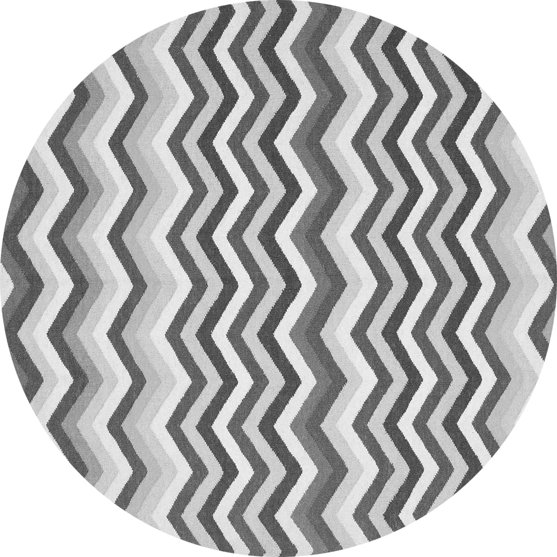 Ahgly Company Indoor Round Abstract Gray Contemporary Area Rugs, 5 ...
