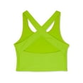 Reebok Girls Cross Back Sport Midkini With Banded Bikini Bottoms Swimsuit 2 Piece Sizes 4 5
