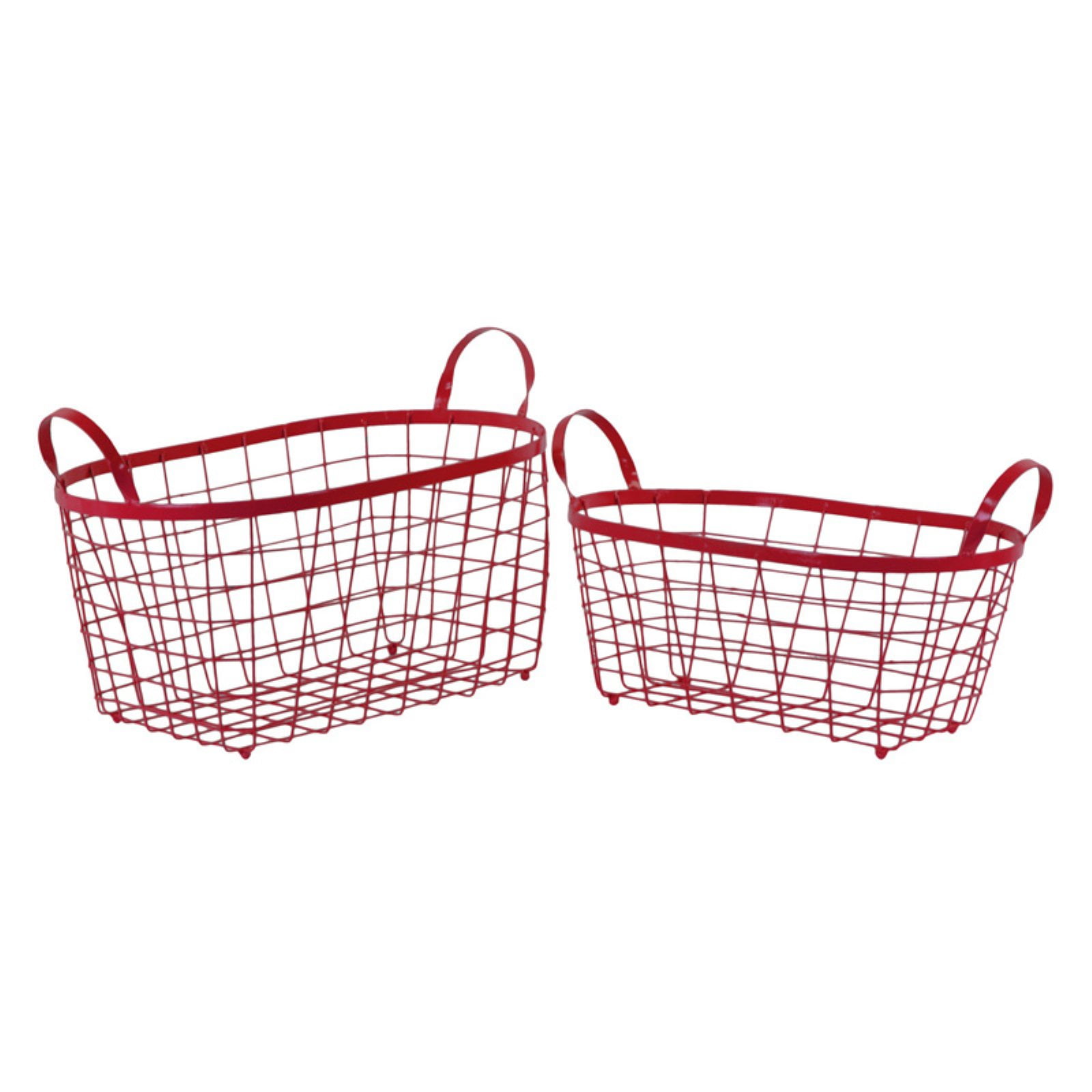 Urban Trends Collection: Metal Hand Basket, Coated Finish, Blue ...