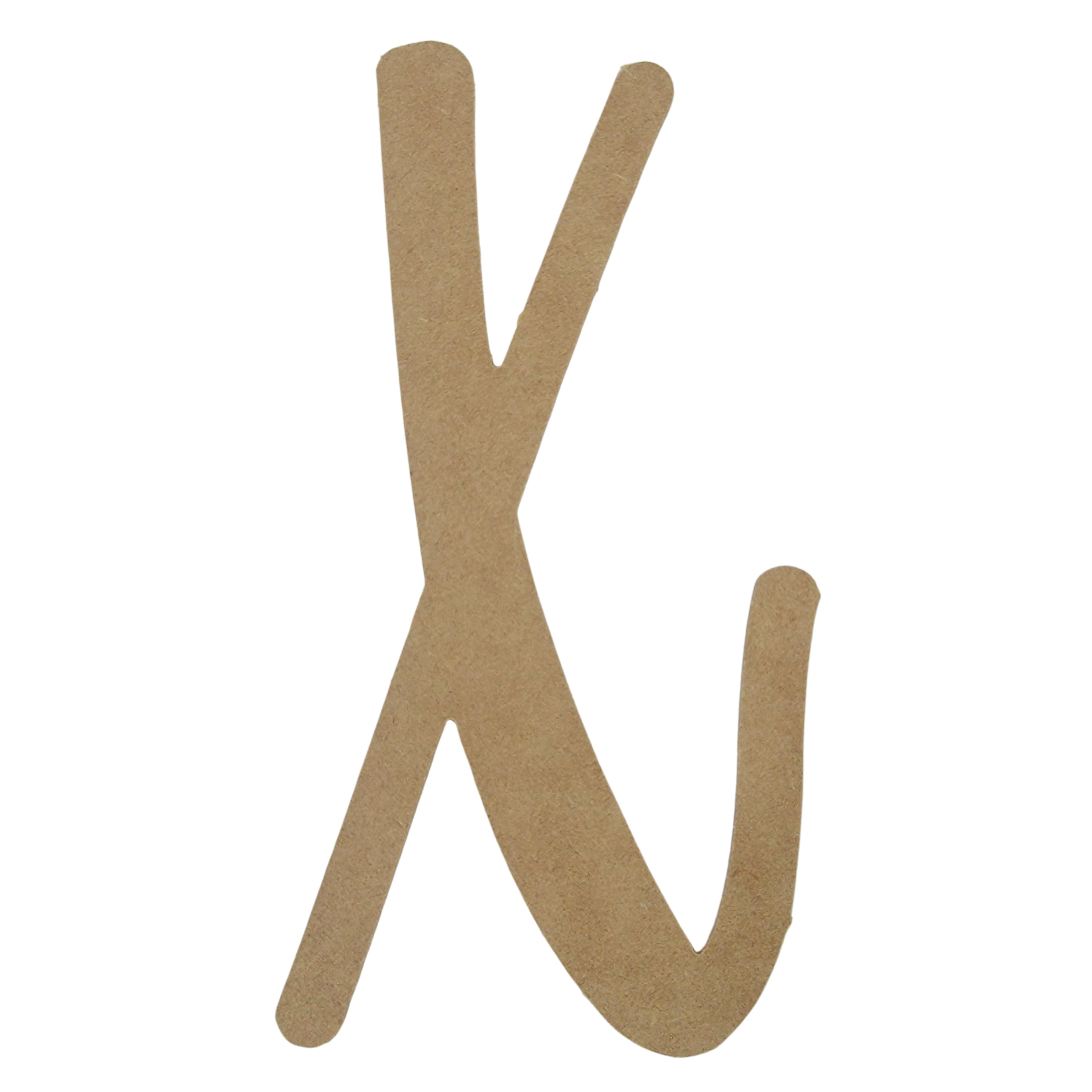 Wooden Letter Unfinished, Colleen Font, Craft Cutout - Walmart.com