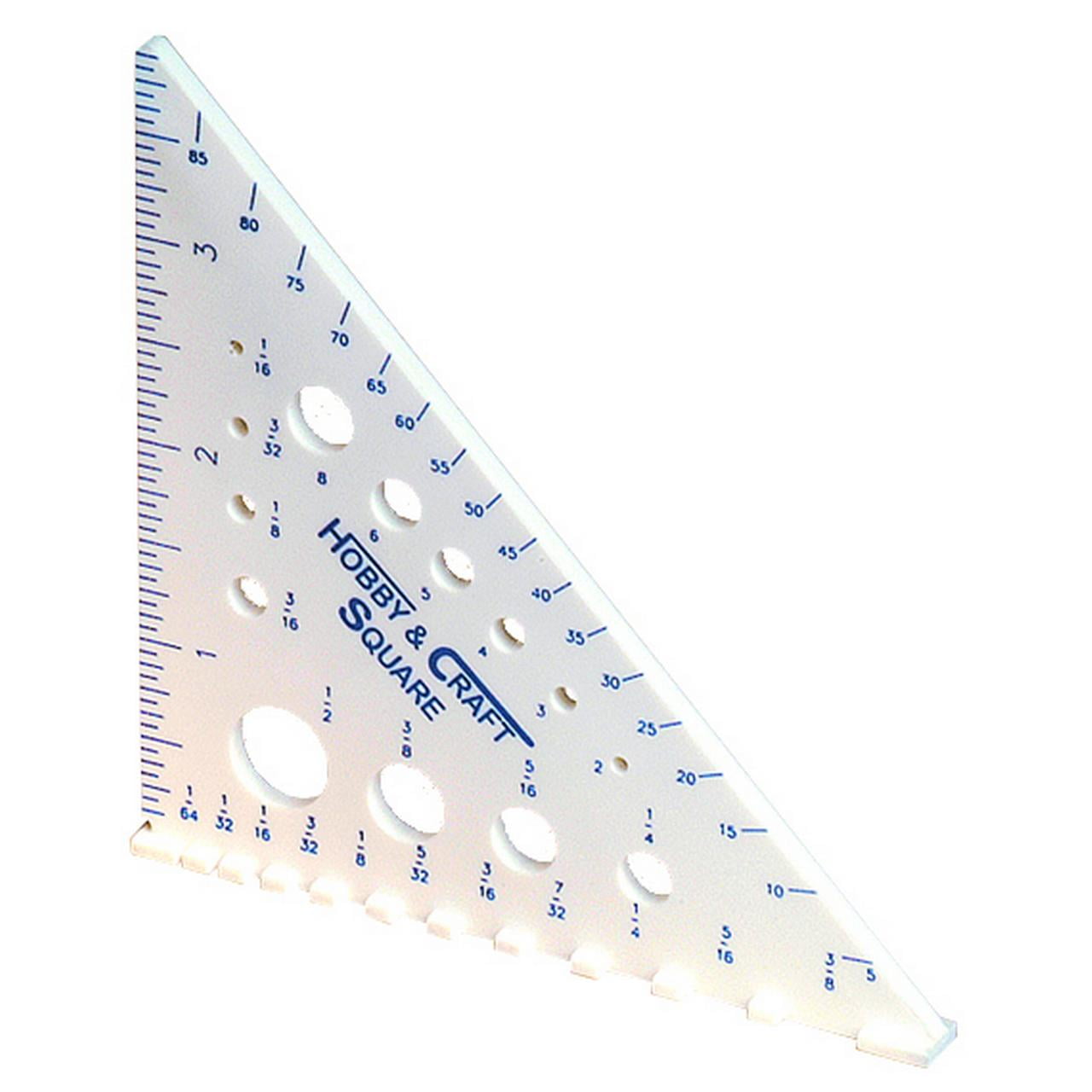 MidwestPetProducts Hobby & Craft Square Tool, White Plastic Triangle ...