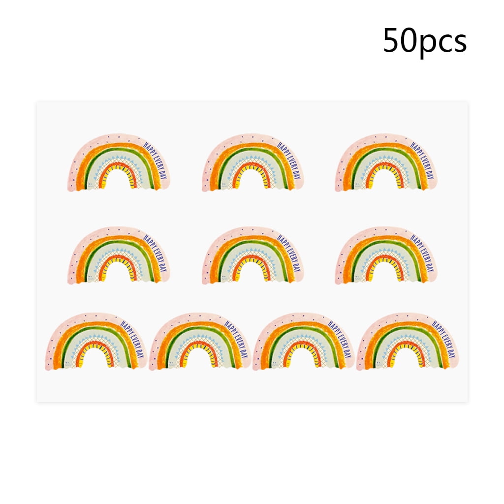 Buy HGYCPP 50 Sheet Rainbow Bridge Stickers Happy Everyday Birthday ...
