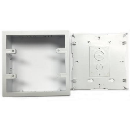 Dual Gang Recessed Raceway Junction Box - White | Walmart Canada