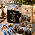 Prayer Card Holder with 54 Devotional Cards, Synthetic Leather ...