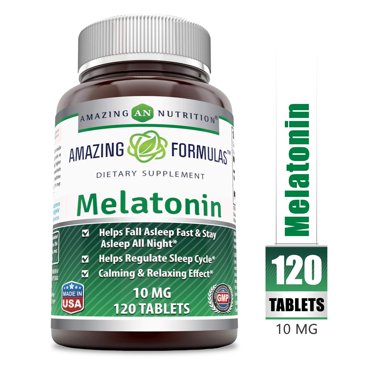 Health By Habit Sleep Supplement, 3mg Melatonin, L-Theanine, GABA, 60 ...