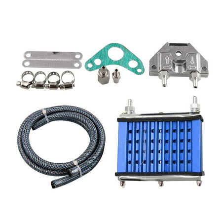 Universal Motorcycle Engine Oil Cooler Cooling Radiator For 50cc 70cc ...