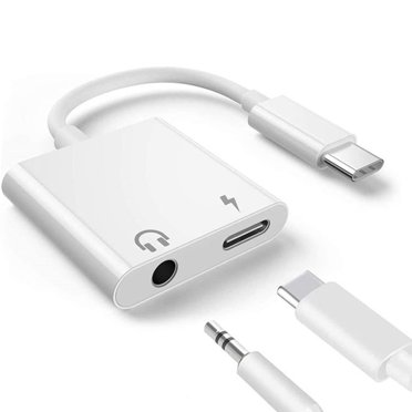 3 in 1 Lighting to 3.5mm Headphone Jack Adapter,AUX Dual Audio Adapter ...