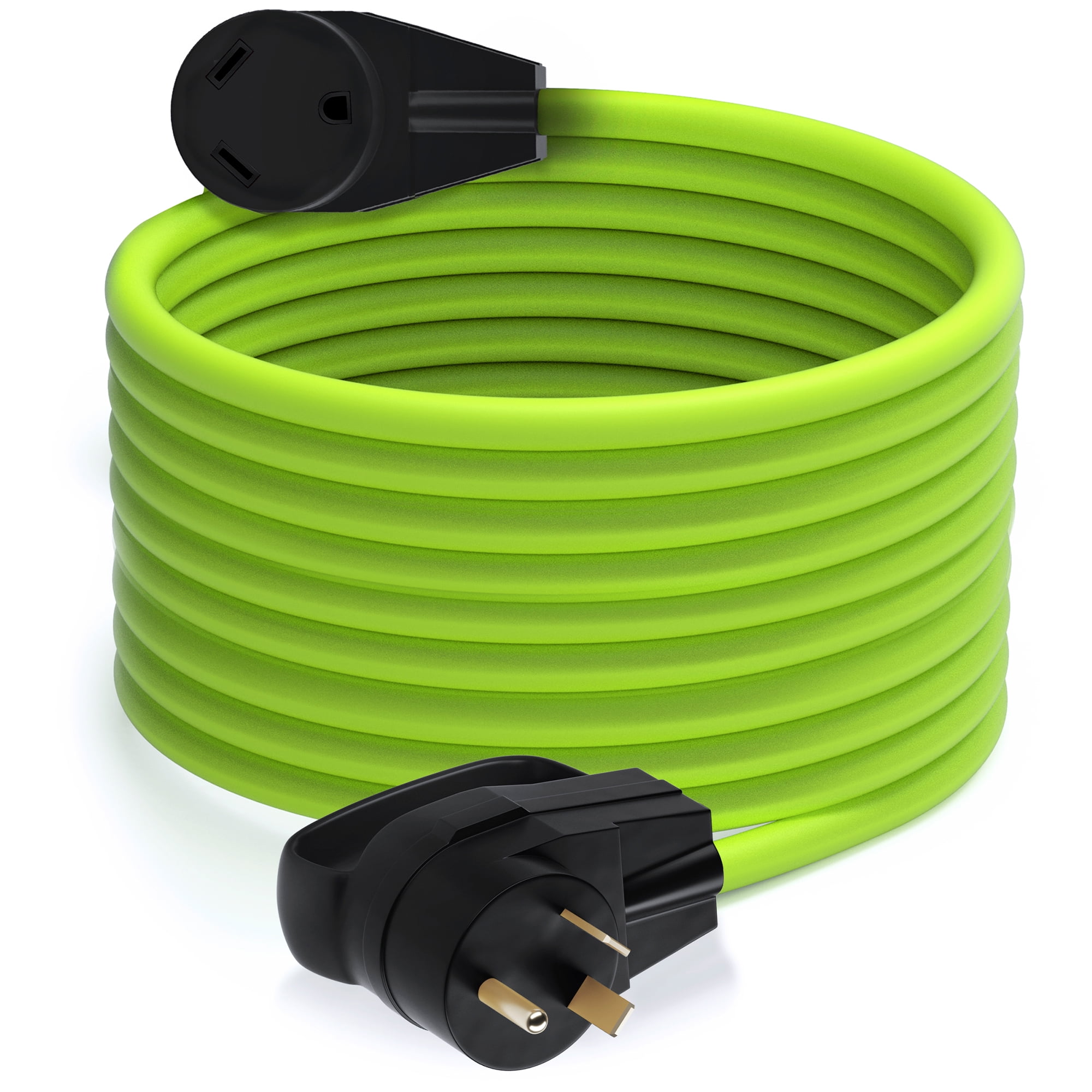 GearIT 3-Prong 30 Amp 10AWG NEMA TT-30 Power Extension Cord for RV and ...