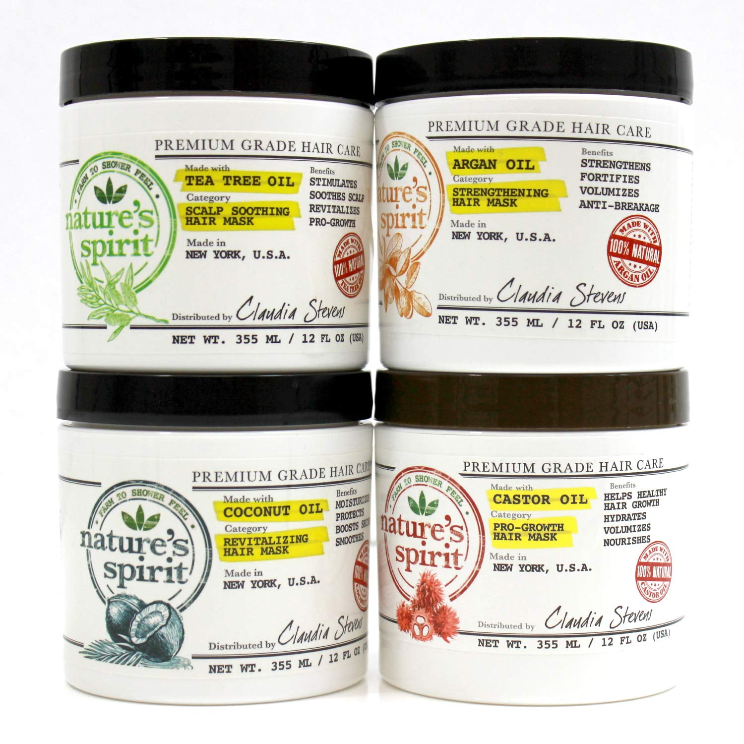 Nature's Spirit Hair Mask Collection 4-Piece Set - Walmart.com