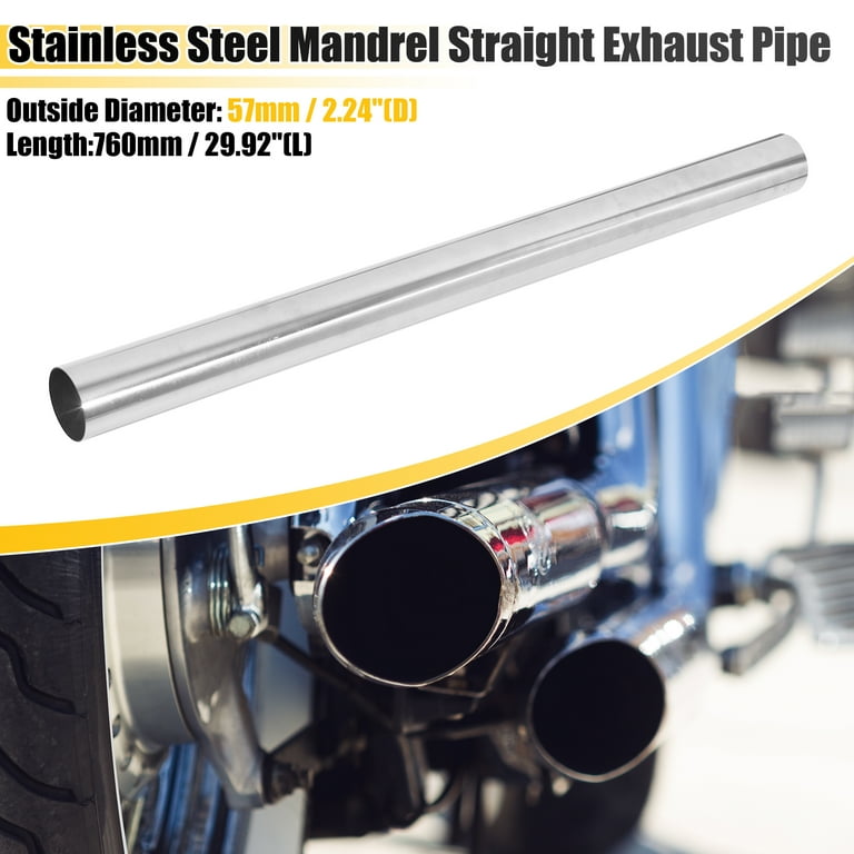 Unique Bargains 2pcs Straight 2.25 OD 30 Length DIY Custom Mandrel Exhaust Pipe 2.25 Inch Tube Pipe Walmart