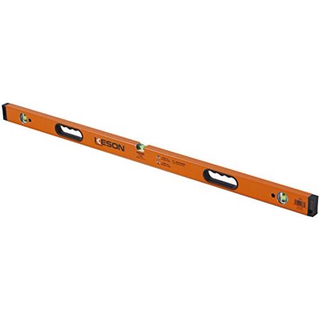 Keson LKB48 Aluminum Box Beam Level with 3 20% Magnified Vials, 48-Inch ...