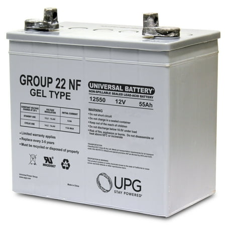 UB12550 (Group 22NF) 12V 55AH GEL Battery - Walmart.com