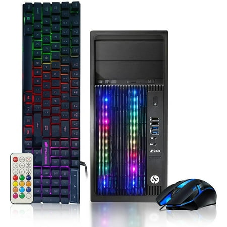 Refurbished Grade A HP RGB Gaming DesktopPC, Intel Core I7-6700 up to 4 ...