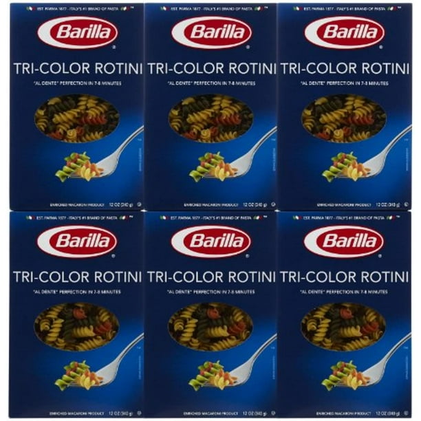Barilla Tri-Color Rotini, 12 Oz, 6 Pk - Walmart.com