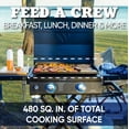 Even Embers GAS3240AS Grill & Go 2-Burner Portable Griddle w ...
