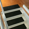 Rubber Cal Coin Grip Non Slip Rubber Tread Stair Mats 6 Pack Black