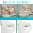 Vive Toilet Seat Riser 3.5 Inch for Seniors, Elderly, Handicapped ...