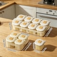 Freezer Tray with 8 Compartments - 50ml Silicone Storage Containers ...