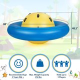 Infans 7.5 FT Inflatable Dome Rocker Bouncer w/ 6 Handles Fun Outdoor ...