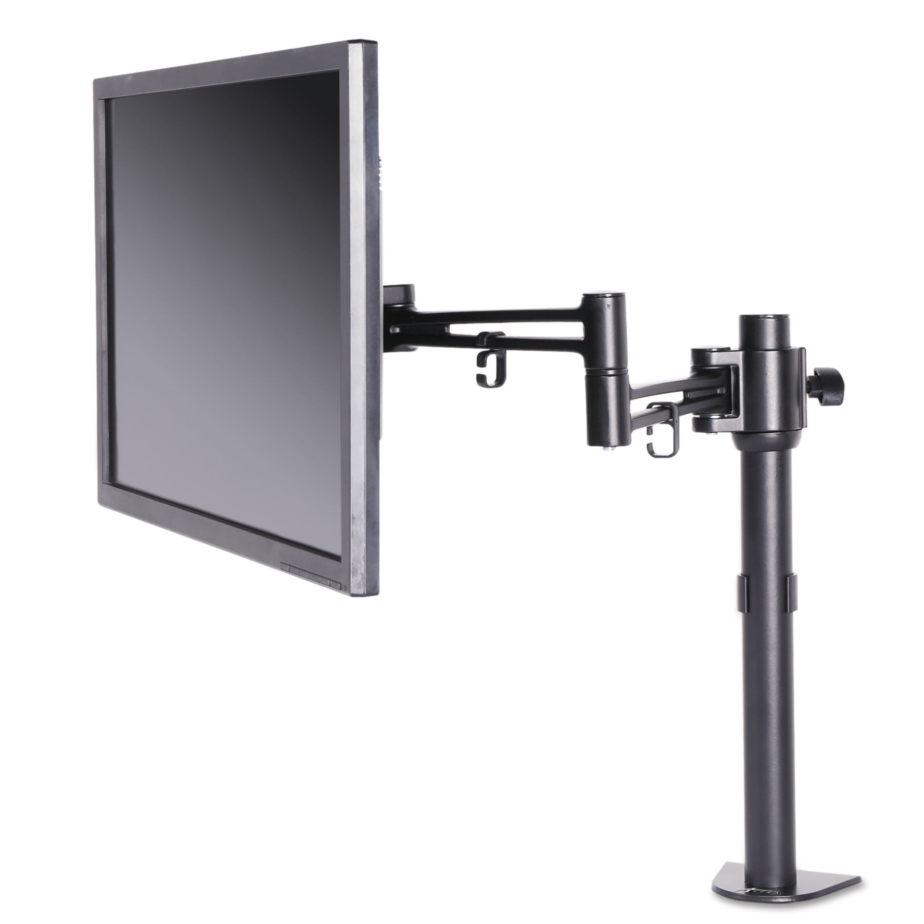 Alera AdaptivErgo Pole-Mounted Monitor Arm, Single Monitor up to 30 ...