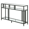 Henn&Hart 48" Blackened Bronze Metal/Glass Console Table - Walmart.com