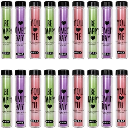 400 Pieces, 0.7 mm HB #2 Lead Refills, 20 Pieces Per Tube, Medium ...