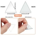 200Pcs 3D Mirror Triangle Acrylic Mosaic Wall Sticker for Home ...