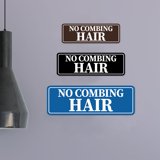 Signs ByLITA Standard No combing hair Sign (Black) - Large - Walmart.com