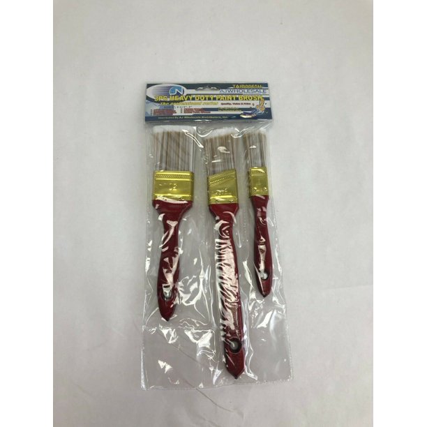 3 Piece Heavy Duty Paint Brush Set - AJ Tools Professional Series 2",1. ...