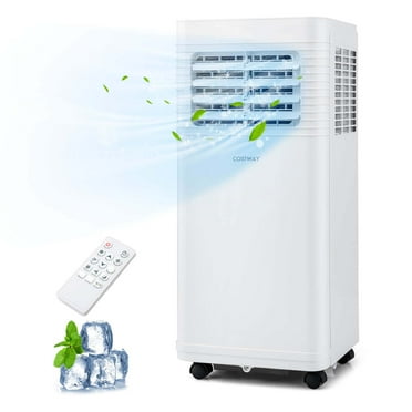 Costway Portable & Movable AC Unit 8000 BTU With Fan, Cool, Dehum ...