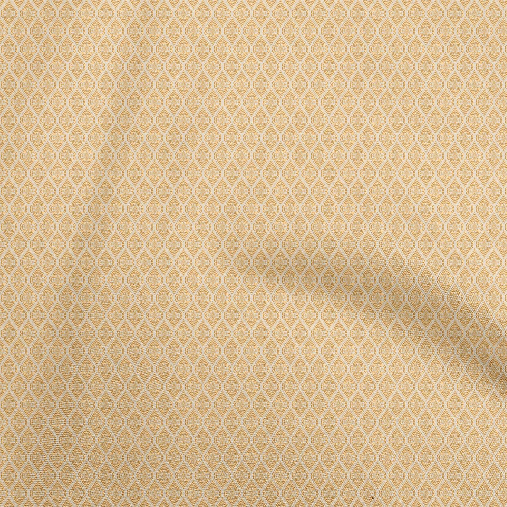 oneOone Silk Tabby Yellow Fabric Asian Ornamental Tile Diy Clothing ...