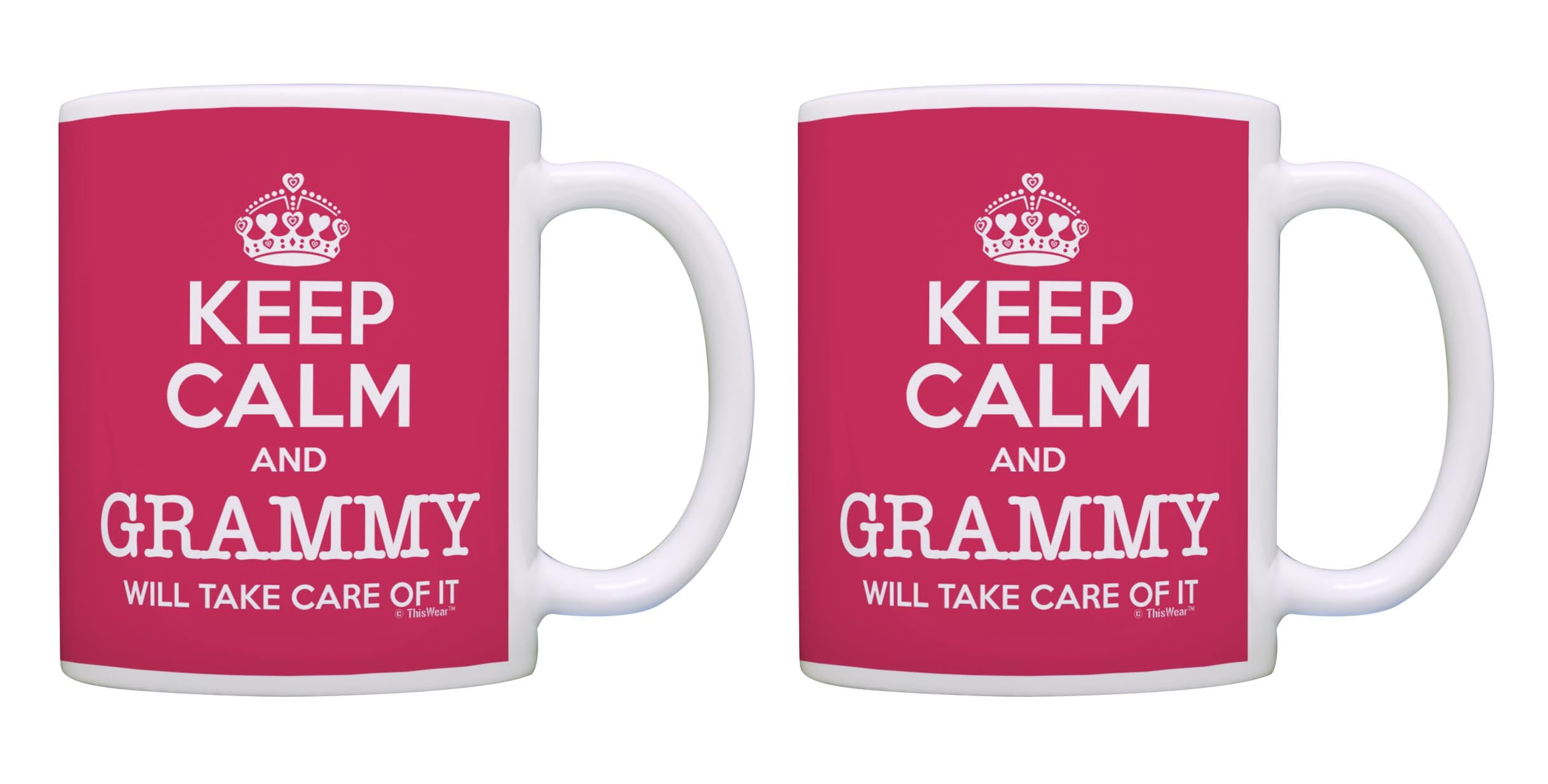 ThisWear Grammy Mug Set Keep Calm and Grammy Will Take Care of It Cups ...