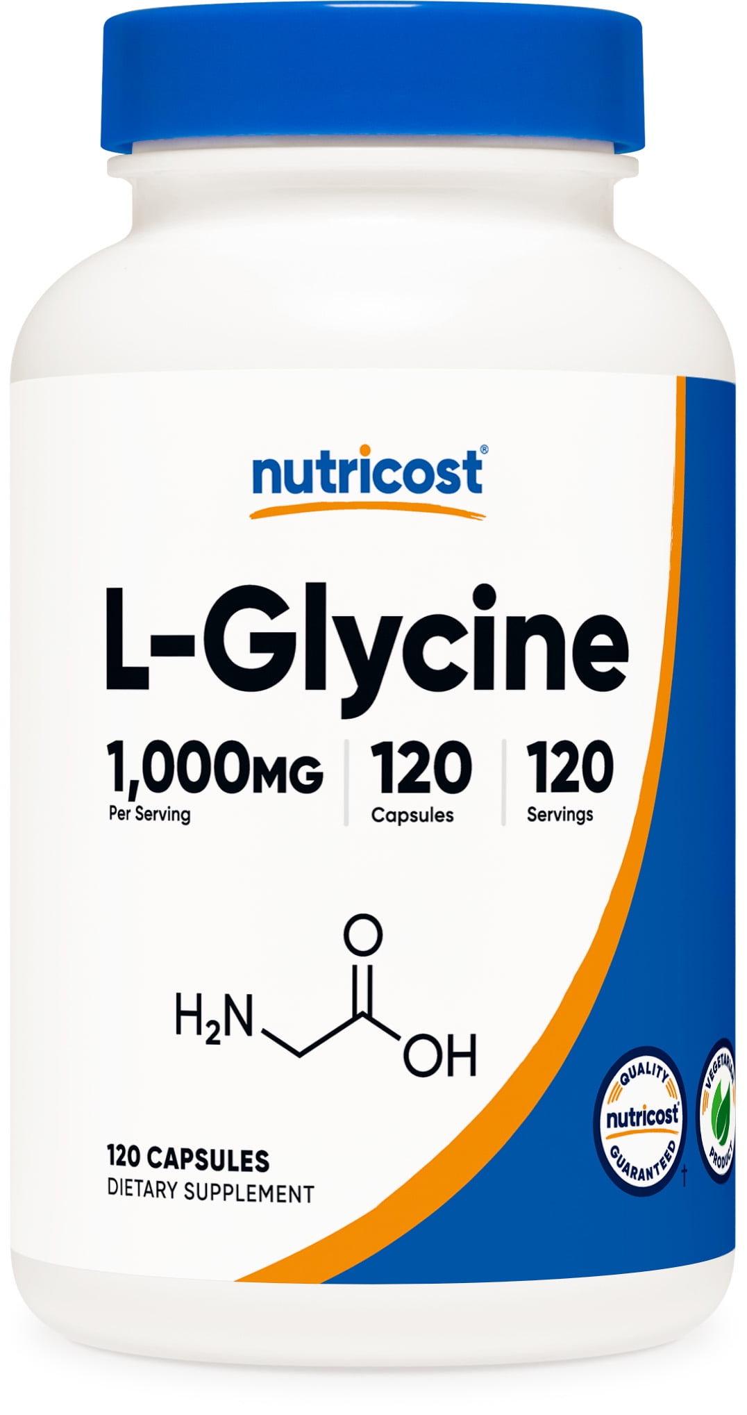 Nutricost L-Glycine 1000mg, 120 Capsules, Vegetarian, Non-GMO and ...
