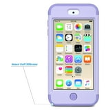 ULAK Anti-slip Purple iPod Touch Case with Screen Protector, Heavy Duty ...