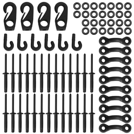 Amdohai Kayak Bungee Deck Loops Kit Tie Down Pad Eye Deck Loops Clips ...