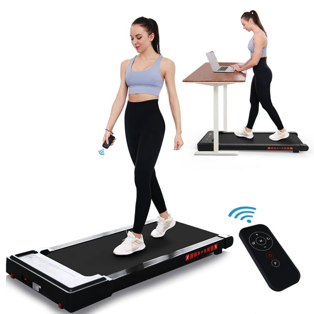 OBENSKY Walking Pad Treadmill Under Desk, Black 2.25HP Portable Mini ...
