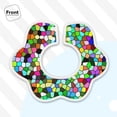 Hirioo Colorful Tie Dye Stained Glass for Baby Cotton Petal Bib Drool ...