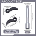 4Pcs Hascrome Car Wheel Stud Nut Bolt Covers Cap Remover Tool with 1Pc ...