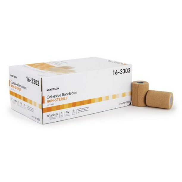 McKesson Cohesive Bandage 3 Inch X 5 Yard Standard Compression Self ...