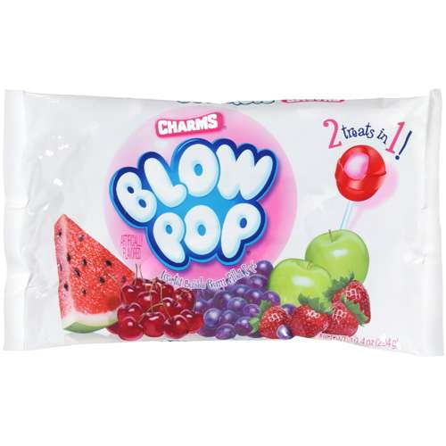 Charms Blow Pop Assortment Bubble Gum Filled Pops, 10.4 Oz. - Walmart ...