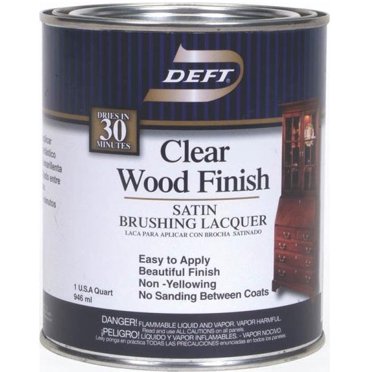 Deft® Clear Wood Finish Brushing Lacquer, Satin - Walmart.com