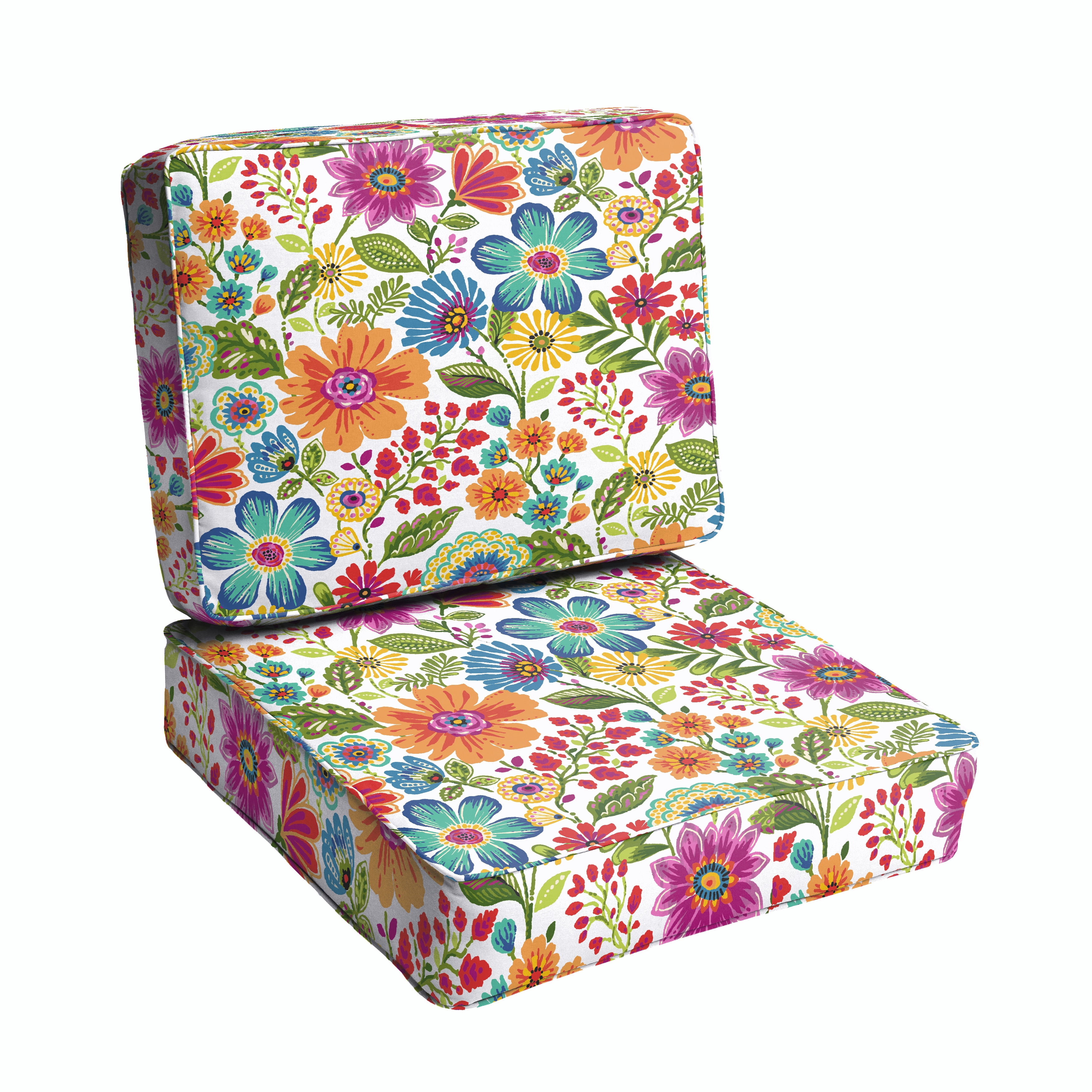 Humble And Haute Galliford Multi Floral Indoor Outdoor Corded Chair 