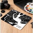 Charleston South Carolina City Map Mouse Pad, 10.2×8.3 Inch Minimalist ...