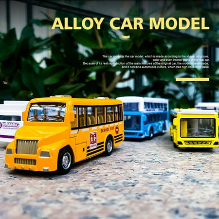 Aofa Alloy Bus Pull Back Design Children Toys Small Size Pull Back Car ...